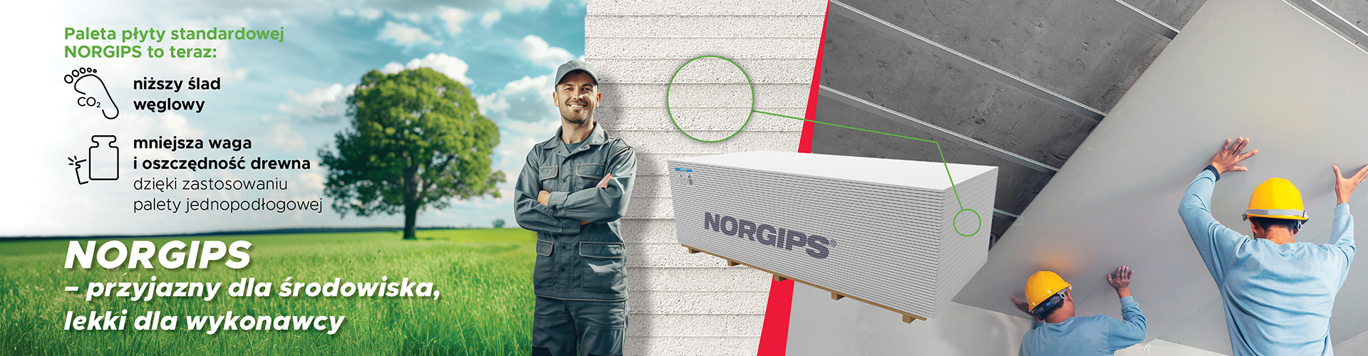 NORGIPS - przyjazny dla środowiska, lekki dla Wykonawcy - Norgips Polska - dostawca płyt gipsowo ...