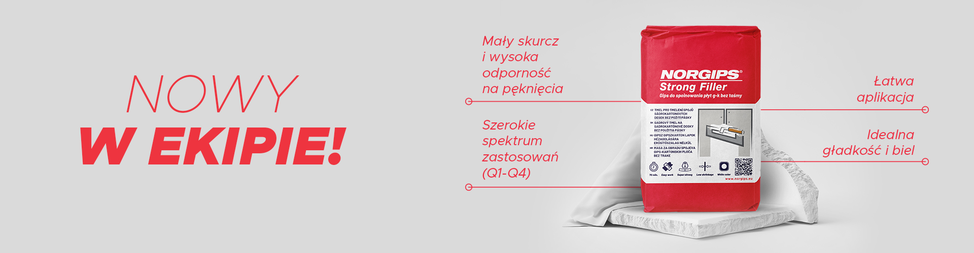 NORGIPS Strong Filler – nowość w naszej ofercie - Norgips Polska - dostawca płyt gipsowo ...
