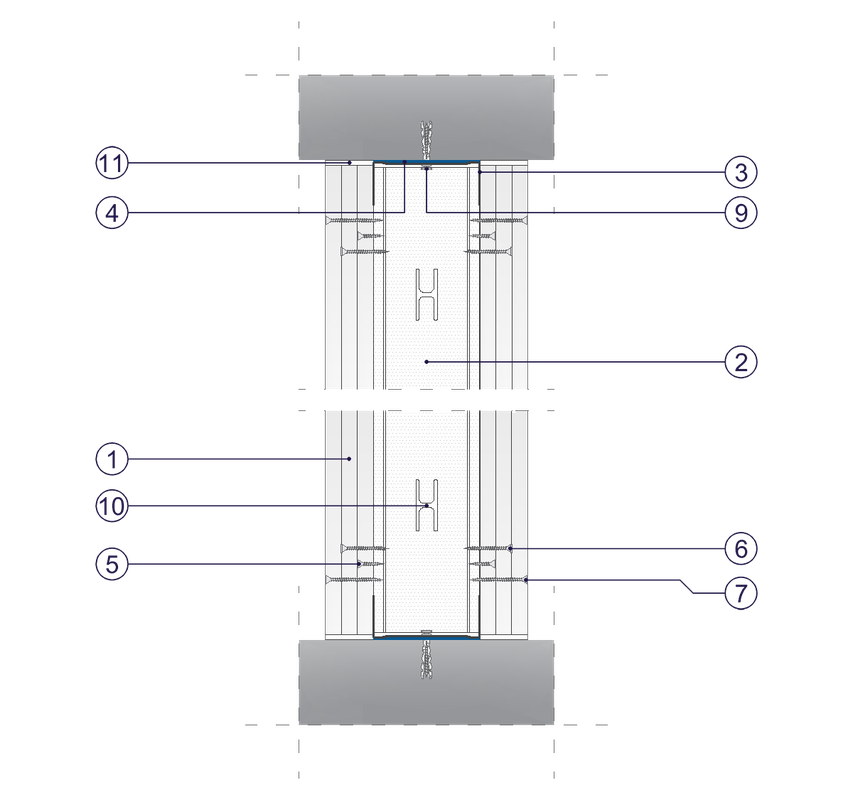 SD - 3x15 GKFI DFH2/CW 100+CW100/400 (W) - Ściany wysokie (powyżej 6,5 ...