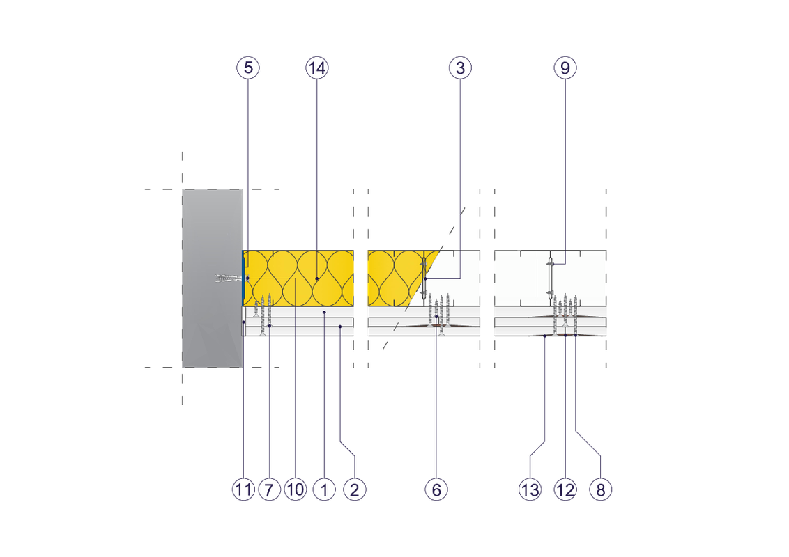 SO - 1x15+2x12,5 GKFI DFH2/CW 75+CW 75 (W) - Ściany osłonowe (obudowy ...