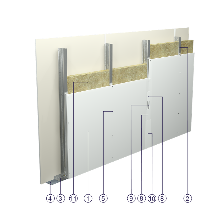 SD - 1x12,5 GKB A/CW 75/0,50 W - Ściany działowe - Norgips Polska ...