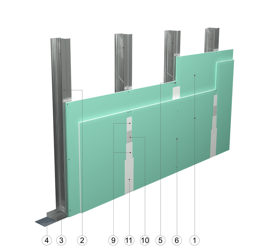 SO - 2x12,5 GKFI DFH2/CW 100+CW 100 (W) - Ściany osłonowe (obudowy ...