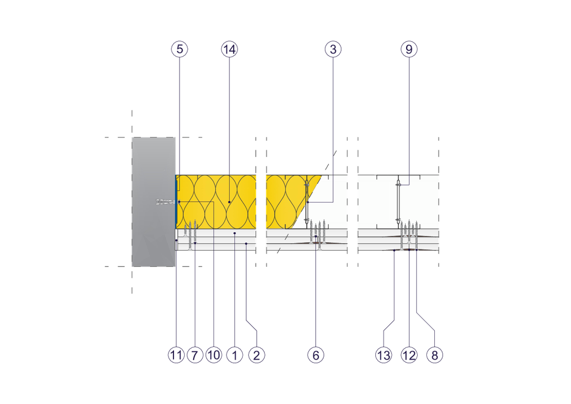 SO - 1x15+2x12,5 GKFI DFH2/CW 100+CW 100 (W) - Ściany osłonowe (obudowy ...
