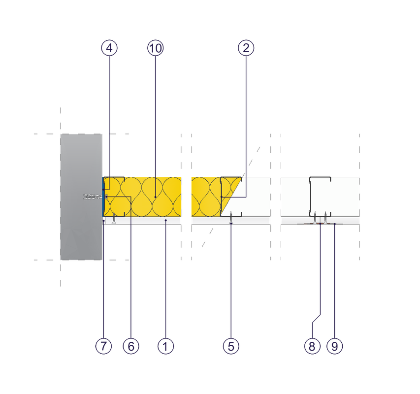 SO - 1x15 GKFI DFH2/CW 75 (W) - Ściany osłonowe (obudowy szachtów ...