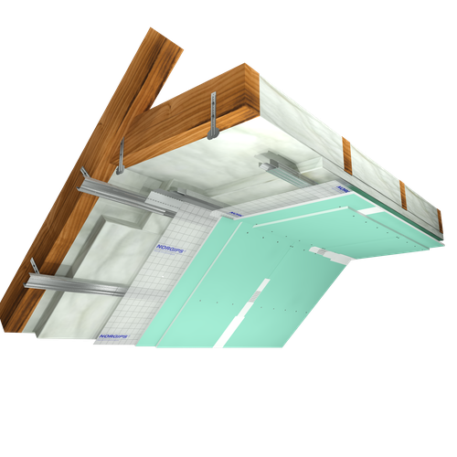 ZP - 2x12,5 GKBI H2 + GKFI DFH2/CD 60, L, PUR - Zabudowa poddasza ...