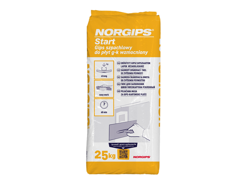 Norgips Start - Masy szpachlowe, kleje gipsowe - Norgips Polska ...