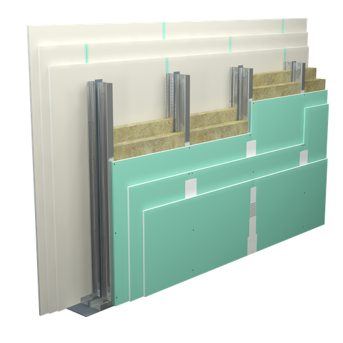 SD - 3x12,5 GKFI DFH2/2xCW 75 2xW - Ściany wysokie (powyżej 6,5 m ...